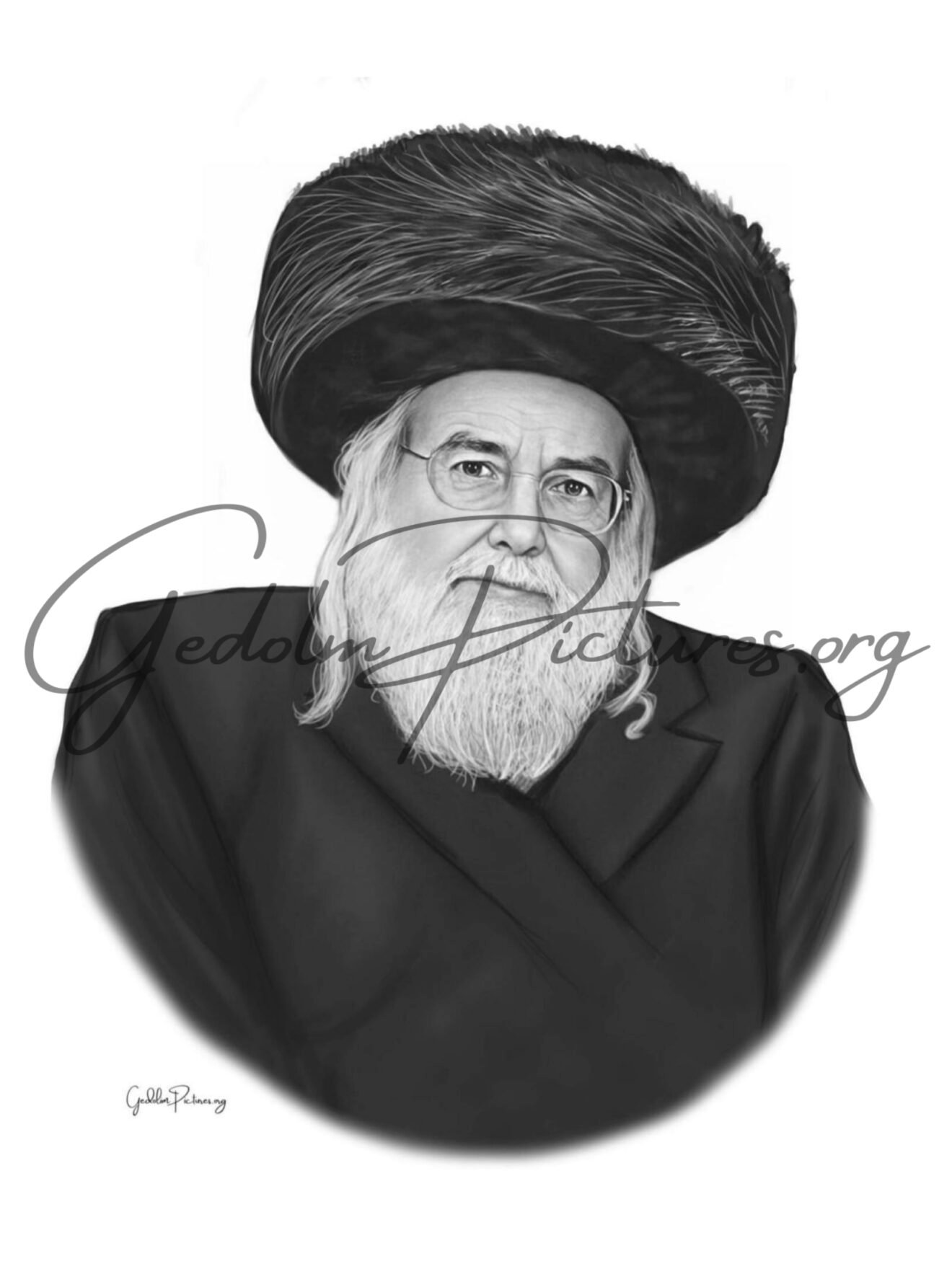 The Belzer Rebbe Shlita - Premium Gedolim Portrait for Download ...