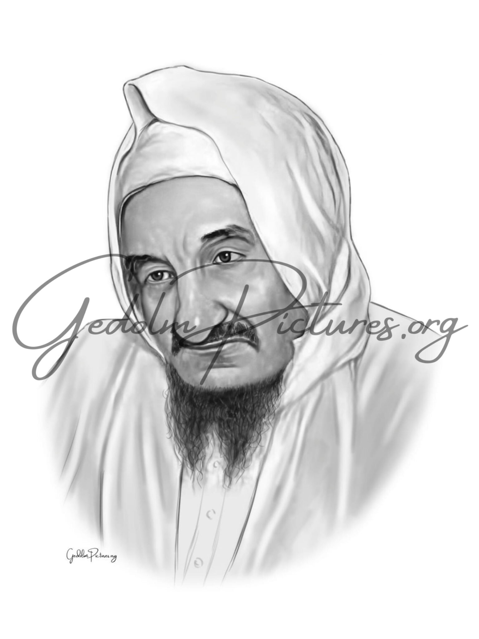 The Baba Sali ZTL- Premium Gedolim Portrait for Download ...