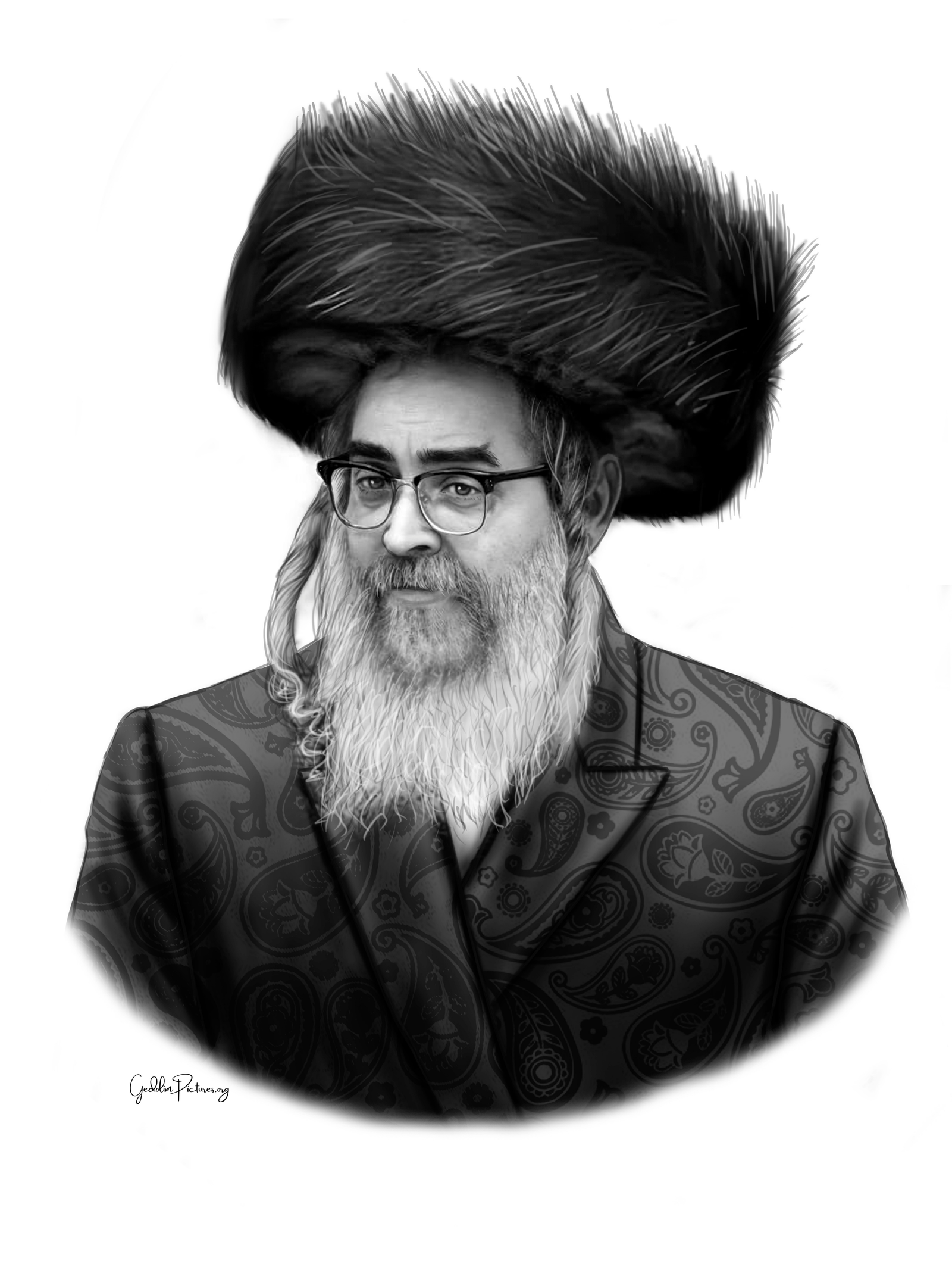 Reb Aaron Teitelbaum Shlita - Premium Gedolim Portrait for Download ...