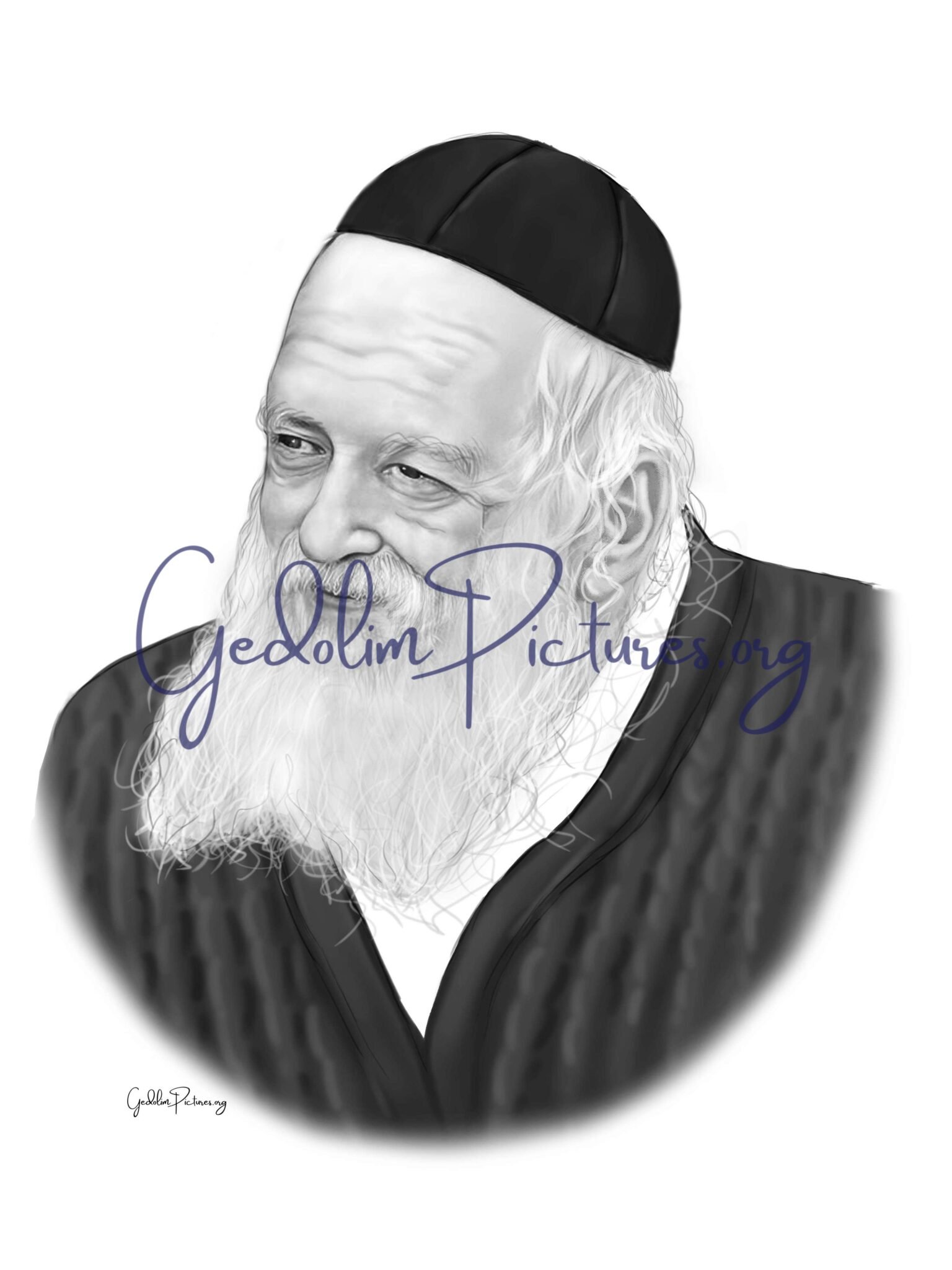 Reb Chaim Kanievsky ZTL - Premium Gedolim Portrait for Download ...