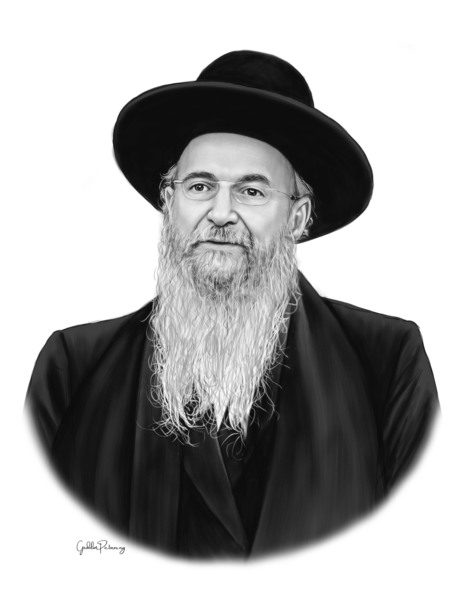 Reb Yaakov Hillel Shlita - Premium Gedolim Portrait for Download ...