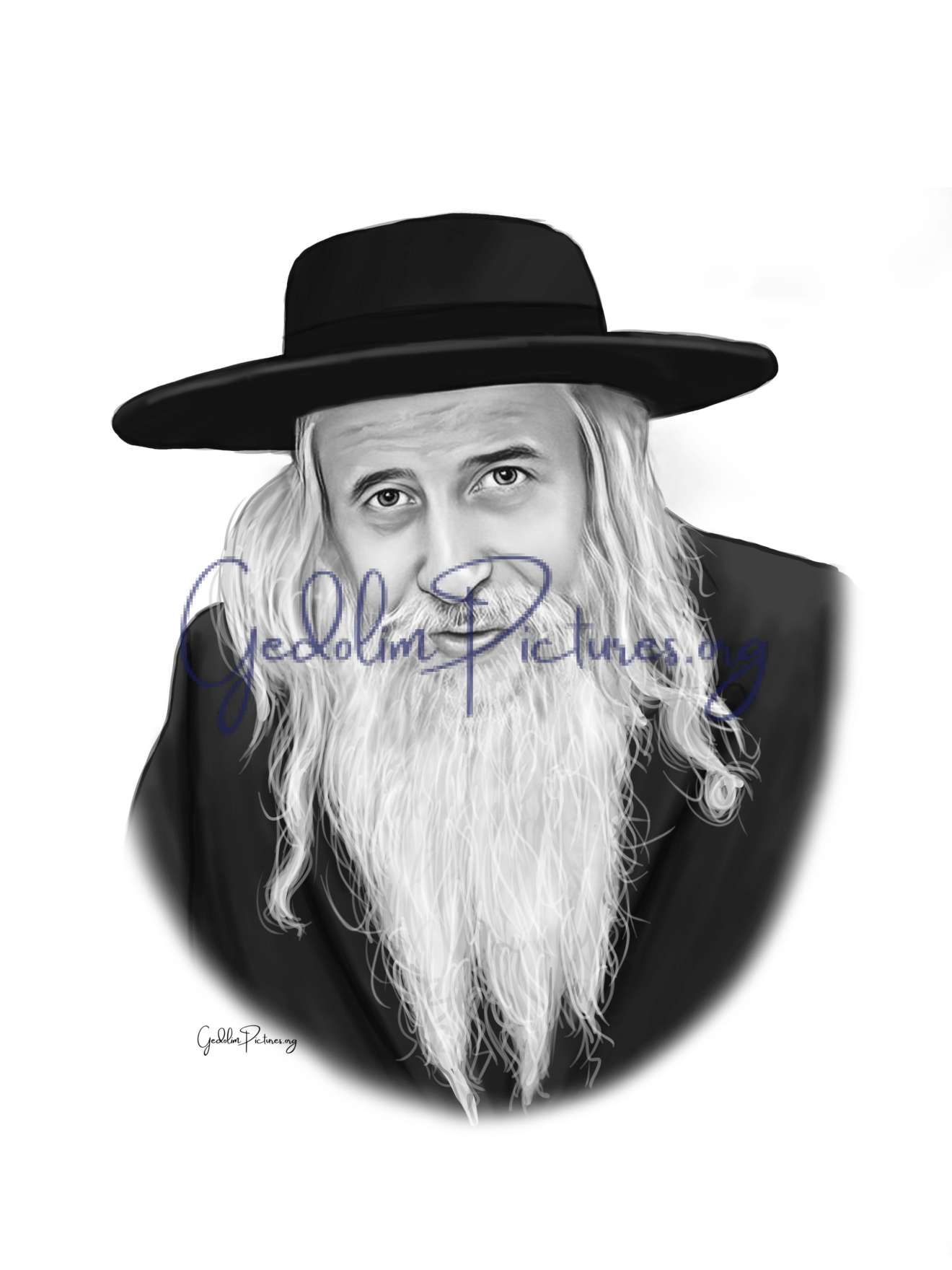 Tosher Rebbe ZTL - Premium Gedolim Portrait for Download ...